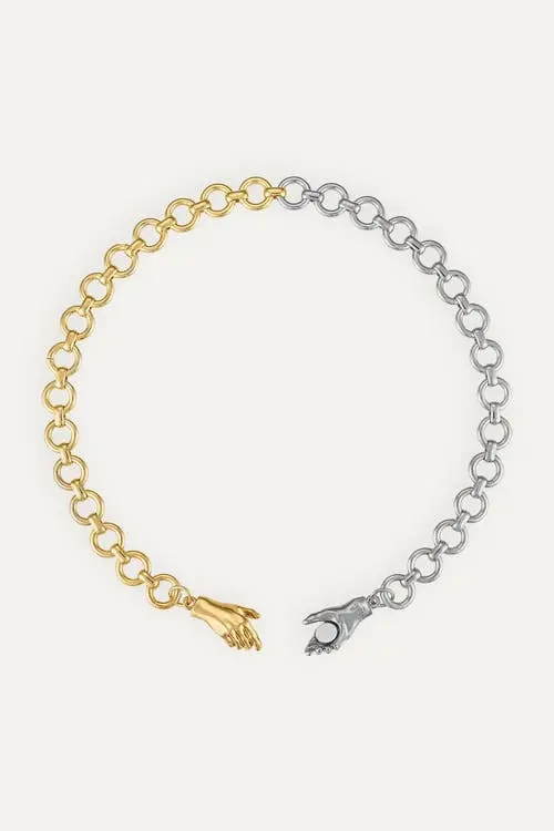 MLE Gentlewoman's Agreement Necklace With Clasp Pendant - Duet - 16"